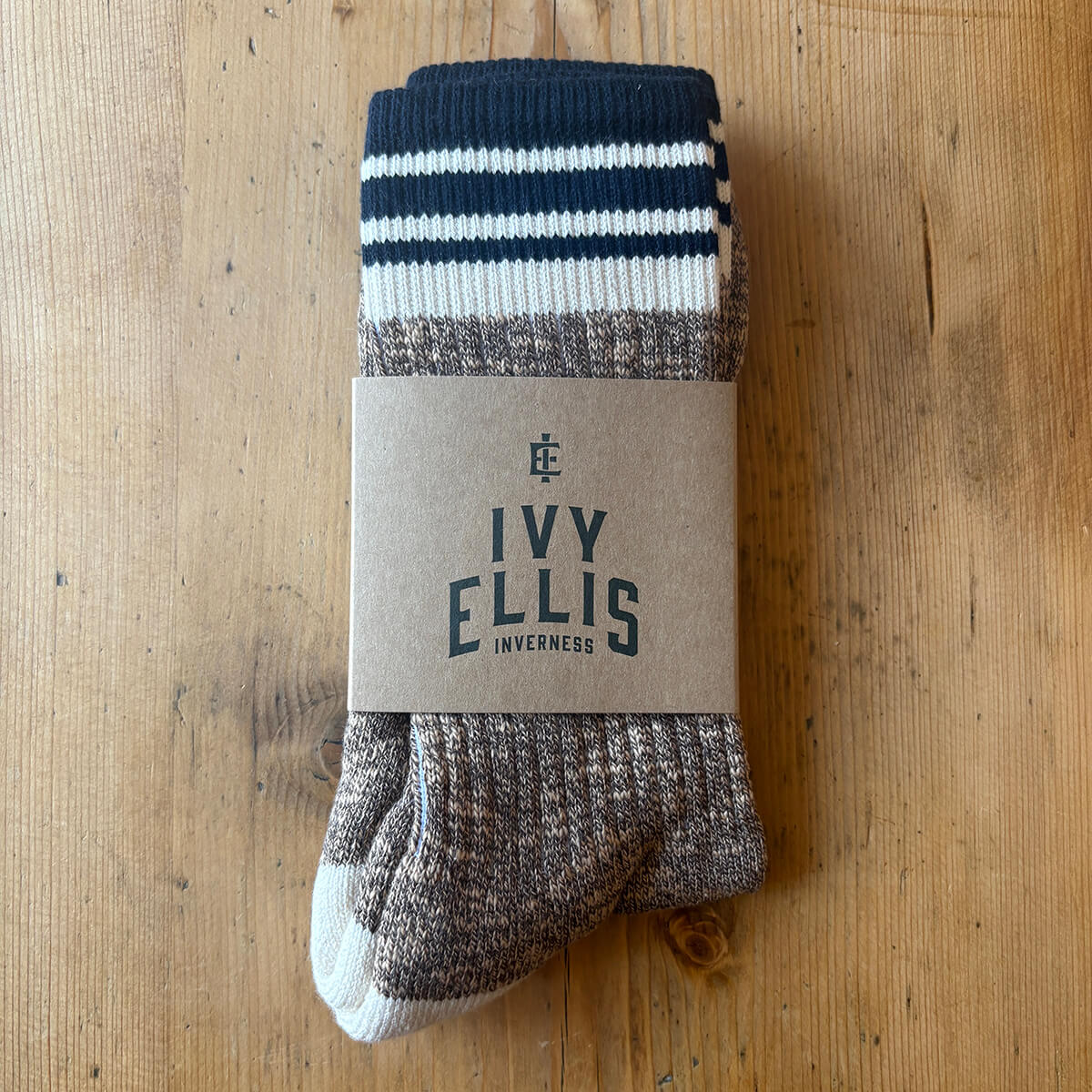 The Sandwood Men's Crew Highland Coastline Slub Socks by Ivy Ellis ...