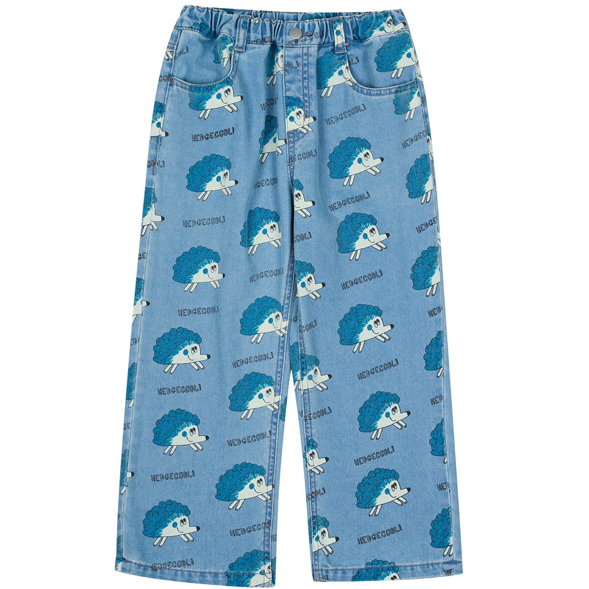 Hedgehog Denim Pants in Blue by Jelly Mallow – Junior Edition