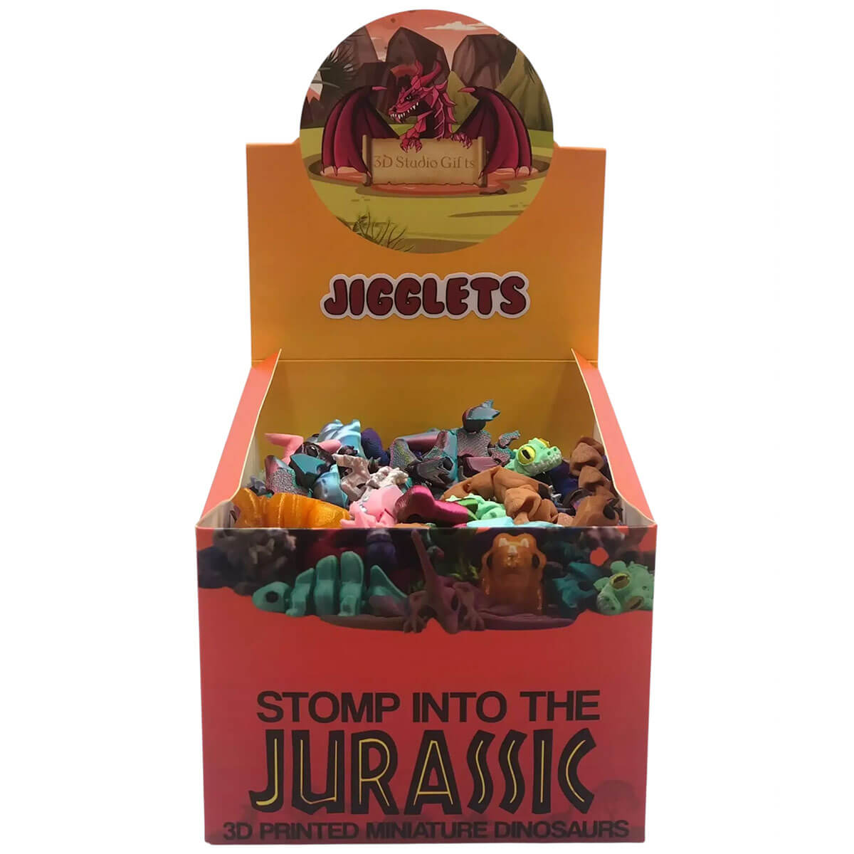 Stomp Into The Jurassic Dino Figure (Assorted) by Jigglets – Junior Edition