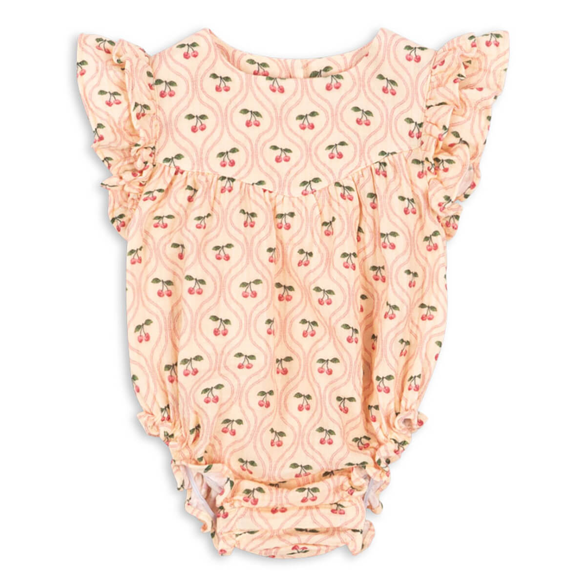 Coco Romper in Cherry Pink by Konges Sløjd – Junior Edition