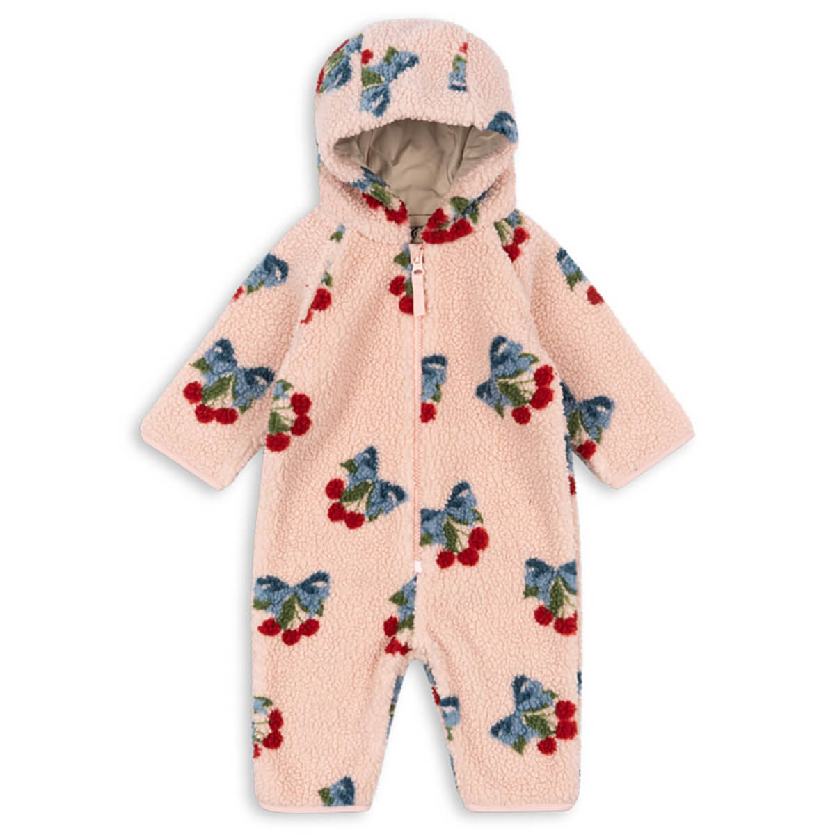 Jody Teddy Onesie in Amarena Rose by Konges Sløjd – Junior Edition