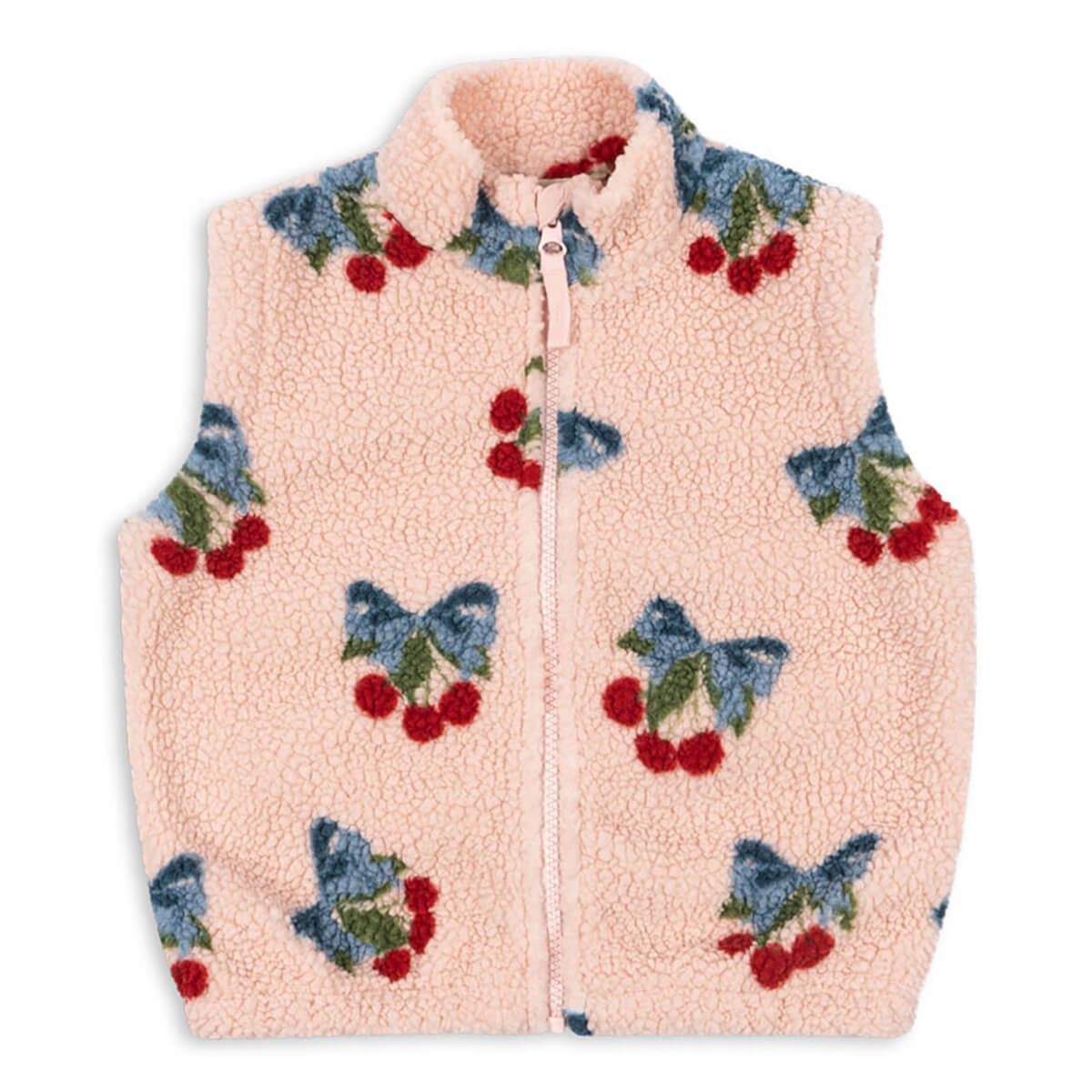 Jody Teddy Vest in Amarena Rose by Konges Sløjd – Junior Edition