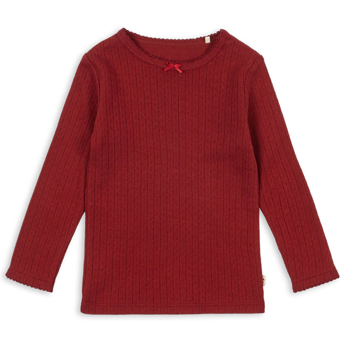 Minnie Long Sleeve Tee in Red Dahlia by Konges Sløjd – Junior Edition