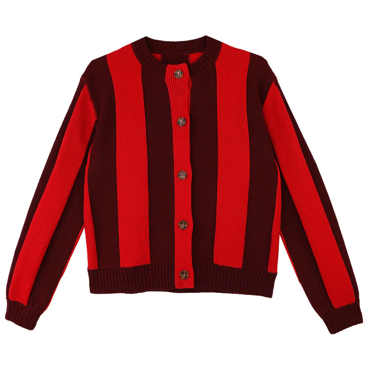 Ace Cardigan in Burgundy Stripe by L.F.Markey - Last One In Stock - Ex ...