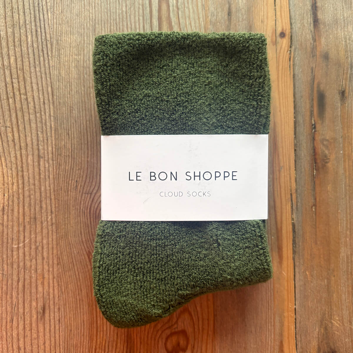 Cloud Adult Socks in Forest by Le Bon Shoppe – Junior Edition
