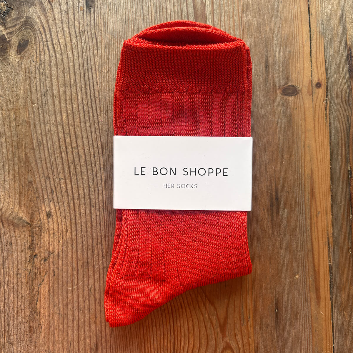 Her Adult Socks in Ketchup by Le Bon Shoppe – Junior Edition