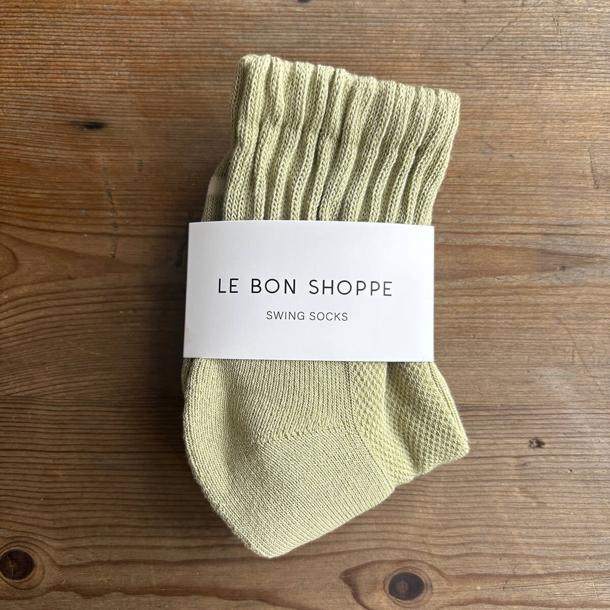 Swing Adult Socks in Dried Sage by Le Bon Shoppe – Junior Edition