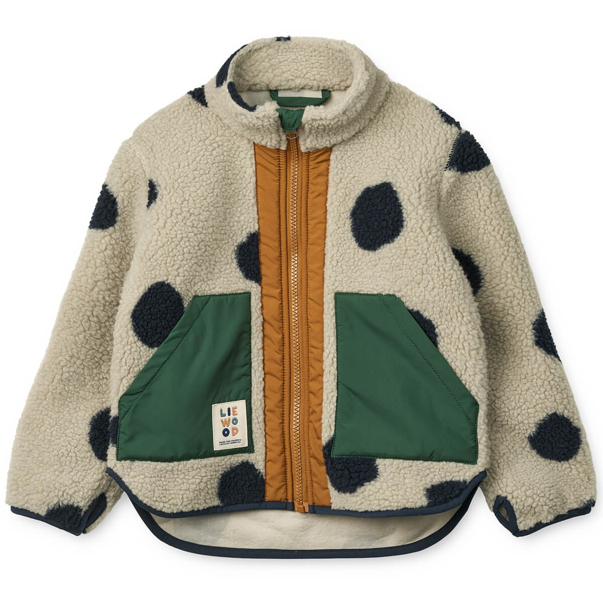 Noam Pile Jacket in Spot Dots Mist by Liewood – Junior Edition