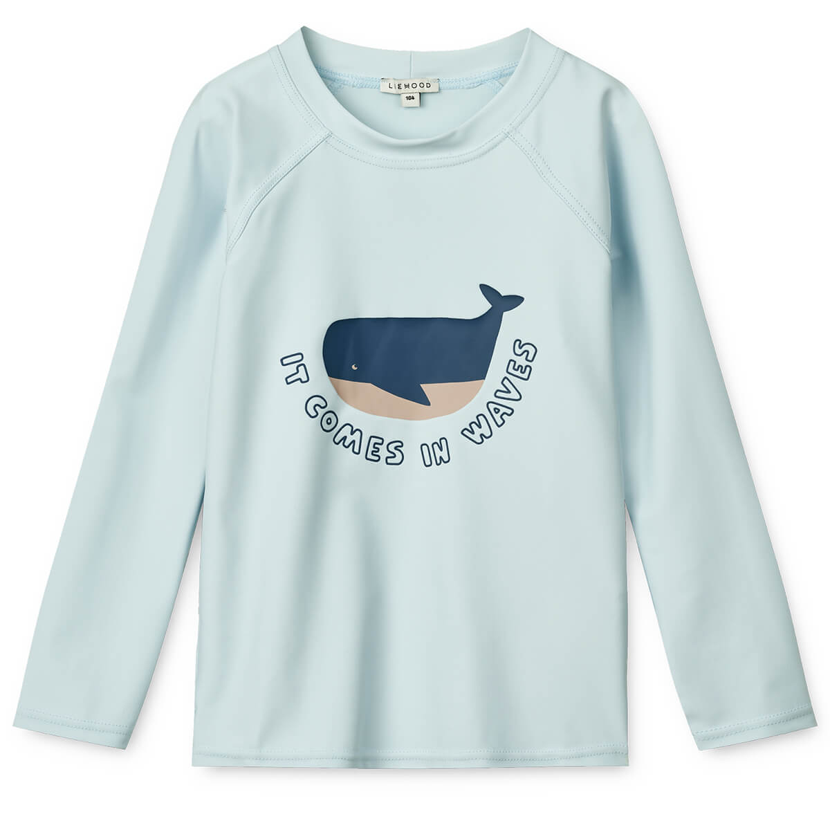 Noah Swim Tee in It Comes In Waves / Pure Sky by Liewood – Junior Edition