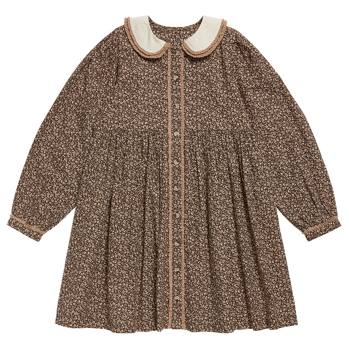 Agatha Dress in Bracken Floral by Little Cotton Clothes – Junior Edition
