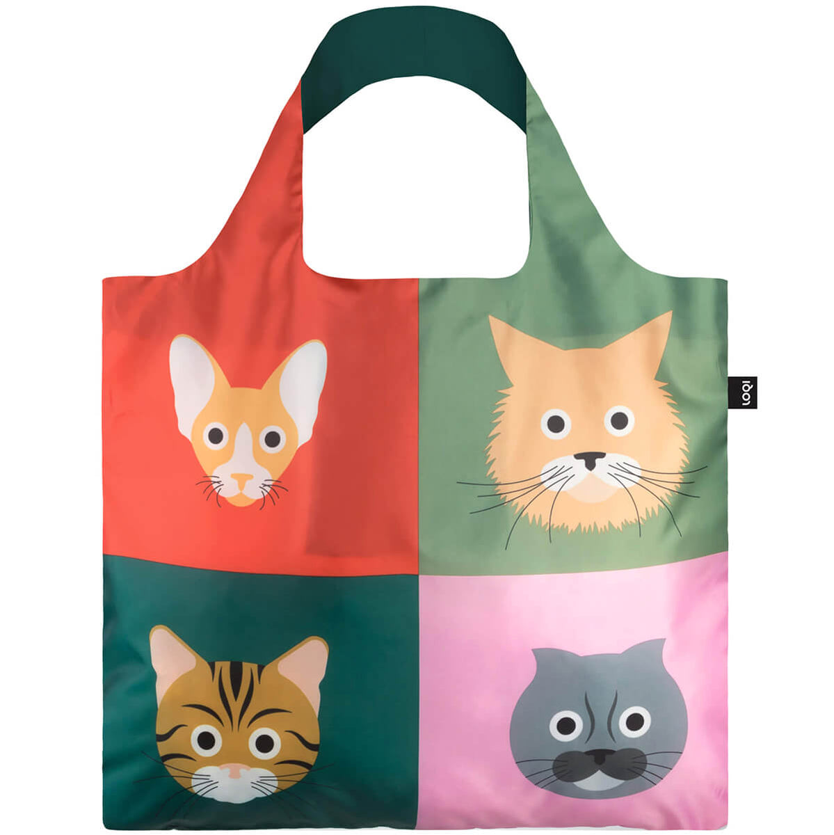 Stephen Cheetham Cats Recycled Shopping Bag by Loqi – Junior Edition