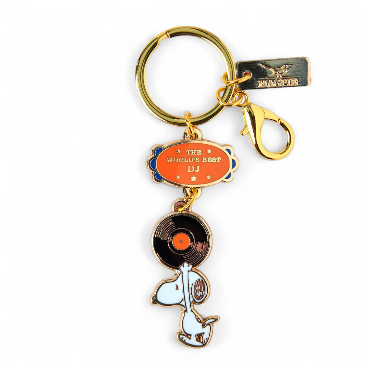 Peanuts The World's Best DJ Keyring by Magpie – Junior Edition