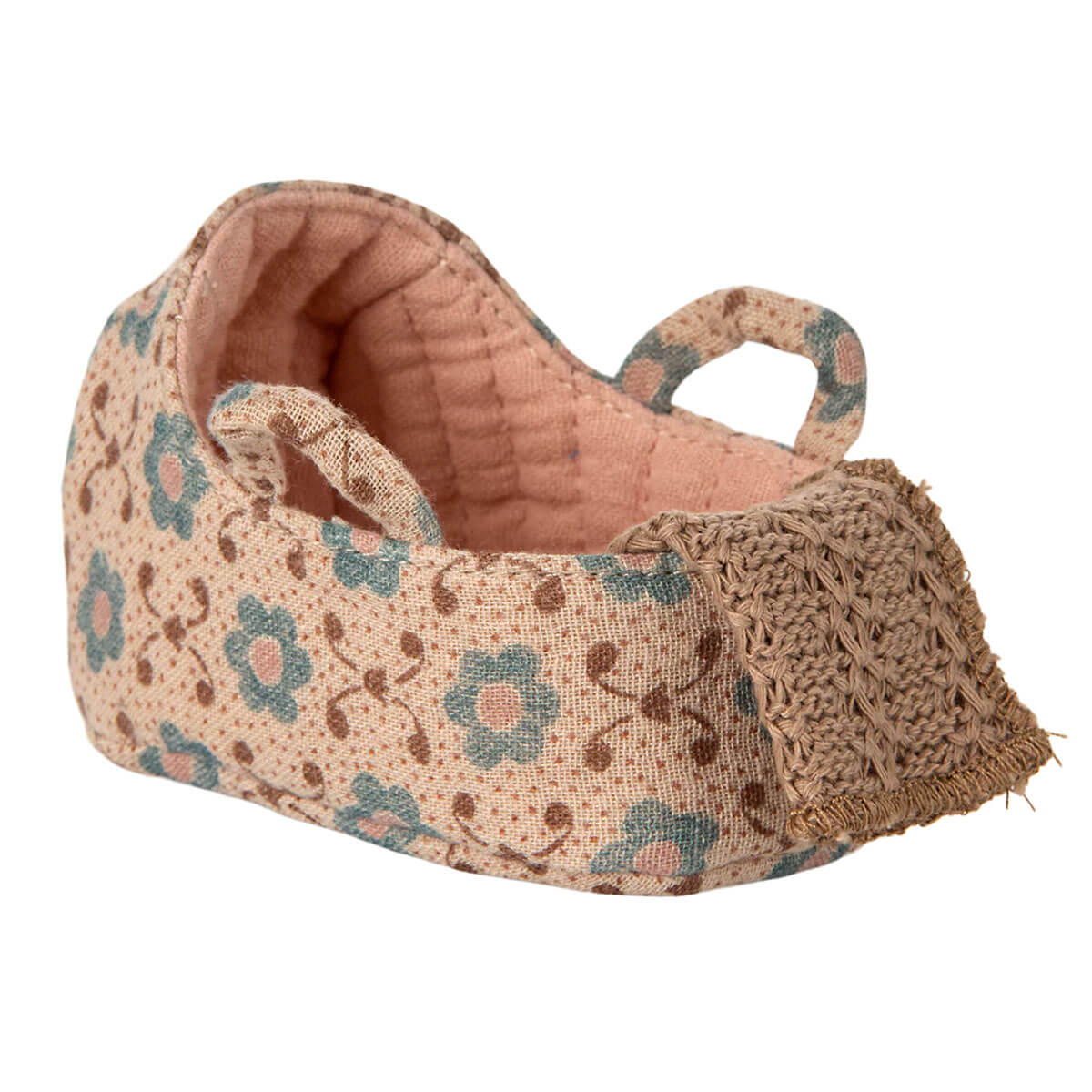 Mini Carrycot for Baby Mouse (10cm) in Rose by Maileg – Junior Edition