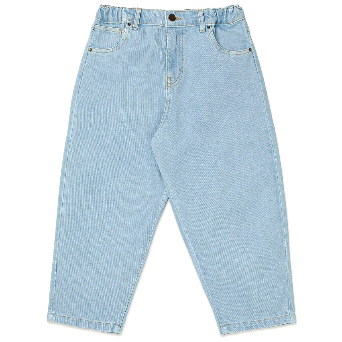 Baggy Jean in Extra Bleach Wash Denim by Main Story – Junior Edition