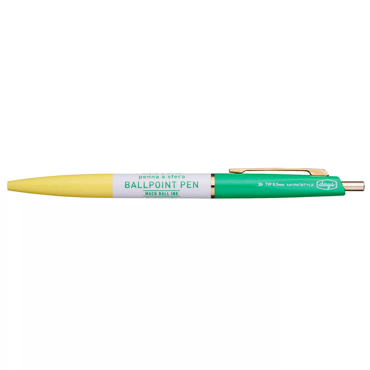 Days Three Section Ballpoint Pen in Yellow / Basil by Anterique X Mark ...