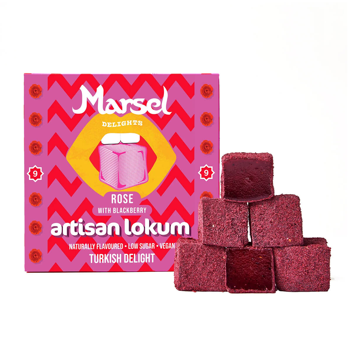 Rose With Blackberries Turkish Delight by Marsel Delights – Junior Edition