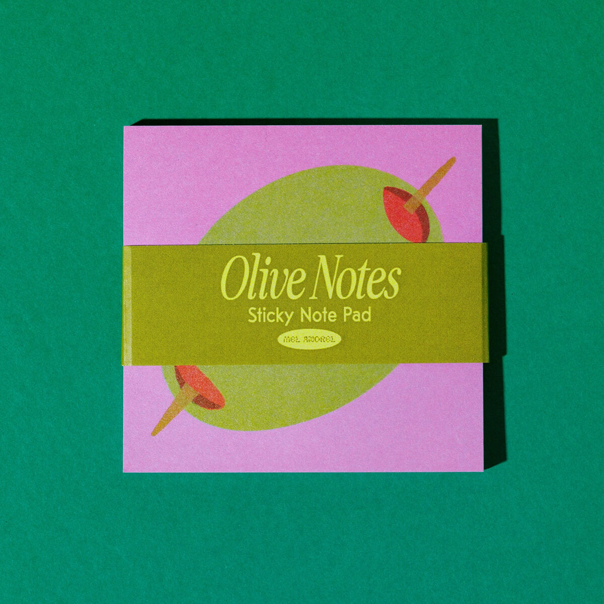 Olive Sticky Notes by Mel Andrel – Junior Edition