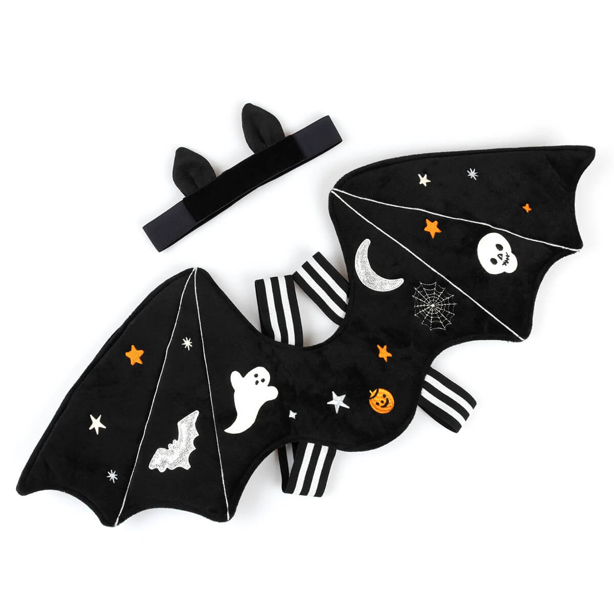Embroidered Bat Wings Costume by Meri Meri – Junior Edition