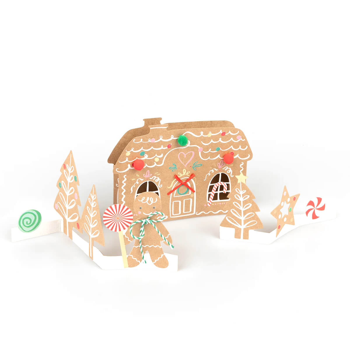 Gingerbread House Pop Up Card by Meri Meri – Junior Edition