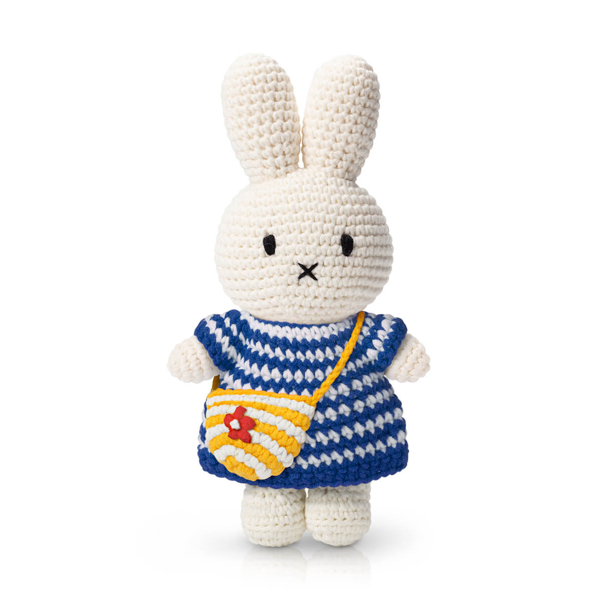 Miffy In Her Blue Striped Dress And Flower Bag by Miffy Handmade ...