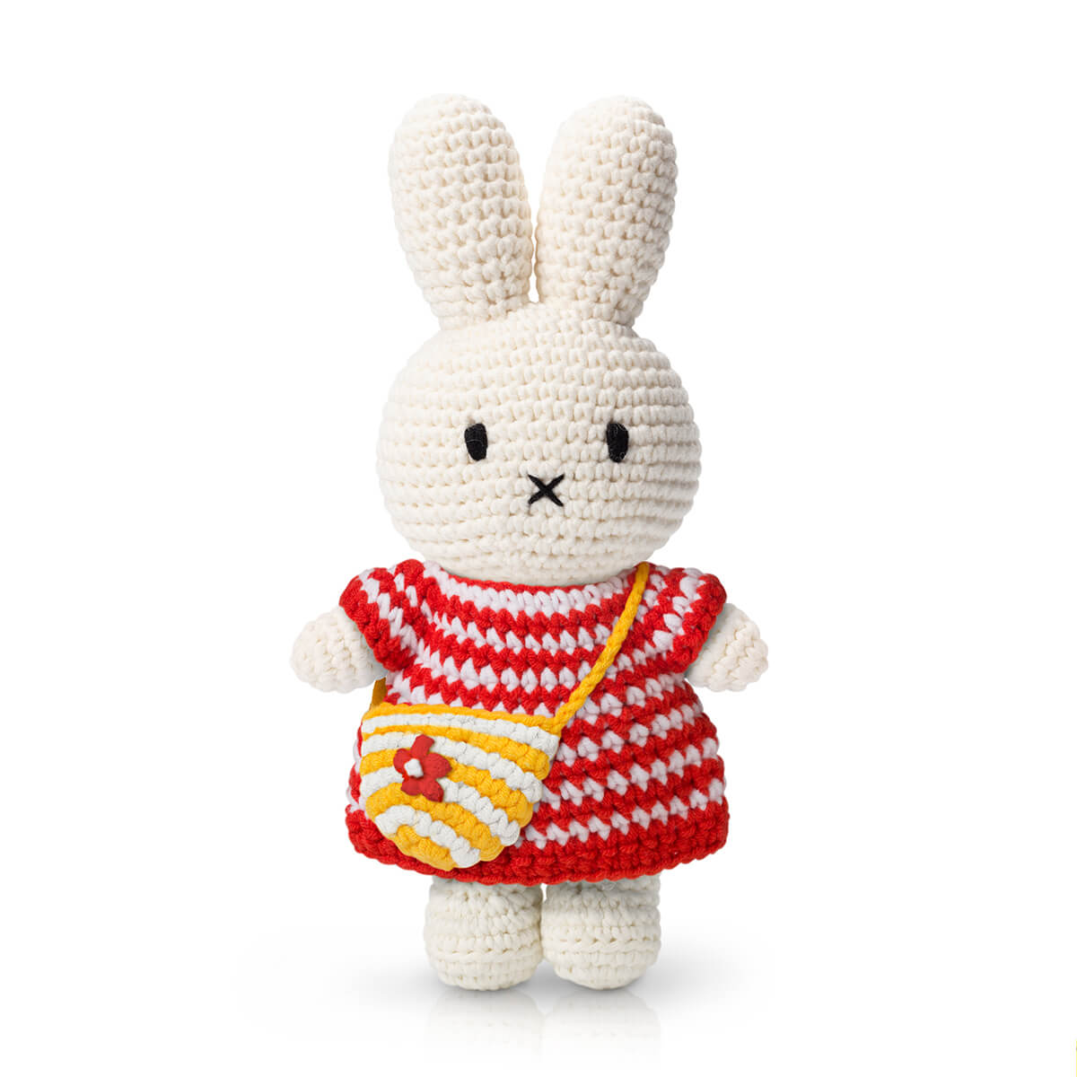 Miffy In Her Red Striped Dress And Flower Bag by Miffy Handmade ...