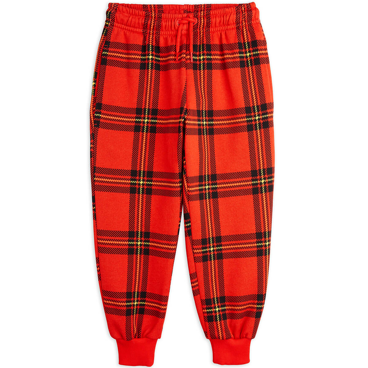Check AOP Sweatpants in Red by Mini Rodini – Junior Edition