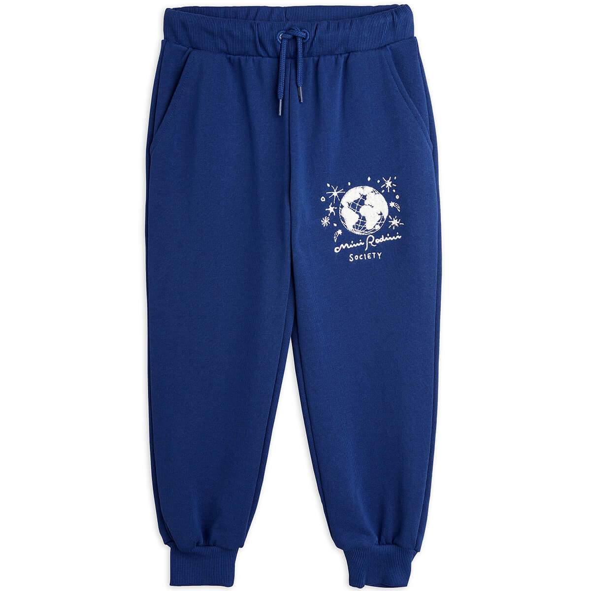 Mini Rodini Society Embroidered Sweatpants in Blue by Mini Rodini ...