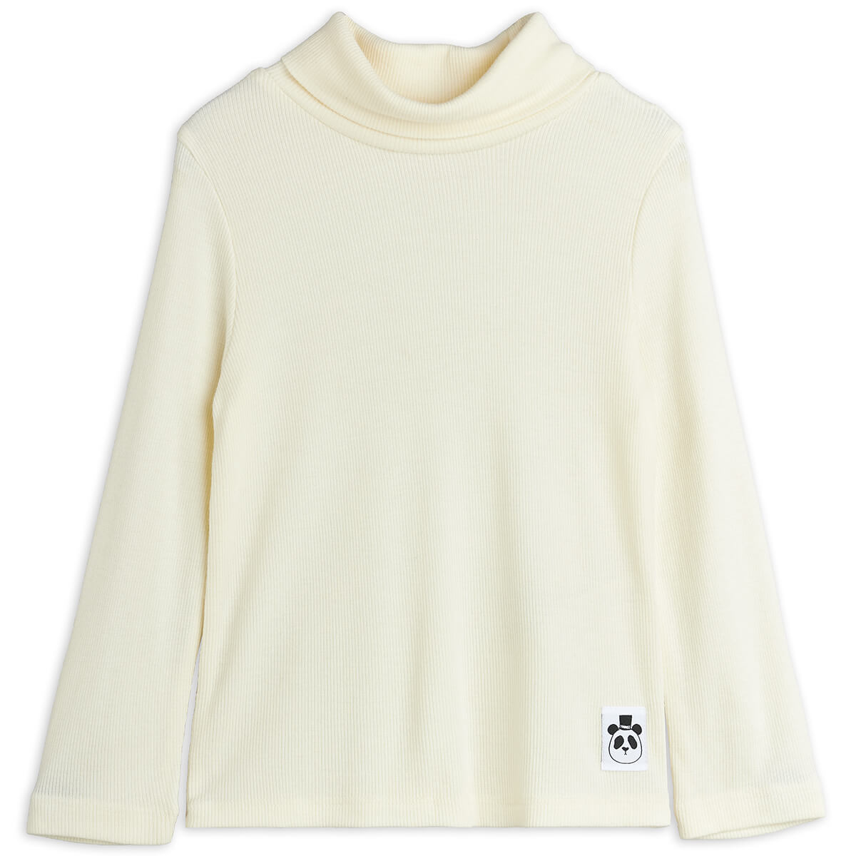 Rib Turtleneck in Off White by Mini Rodini – Junior Edition
