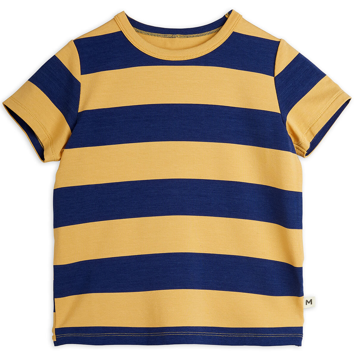 Block Stripe Tee in Beige by Mini Rodini – Junior Edition