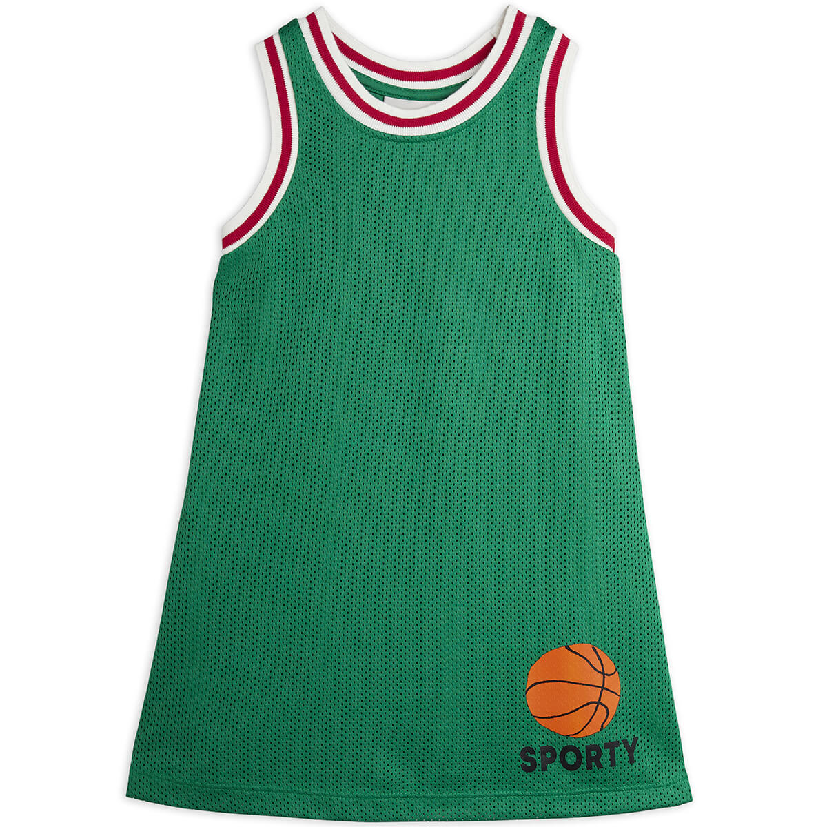 Basketball Mesh Jersey Dress in Green by Mini Rodini – Junior Edition
