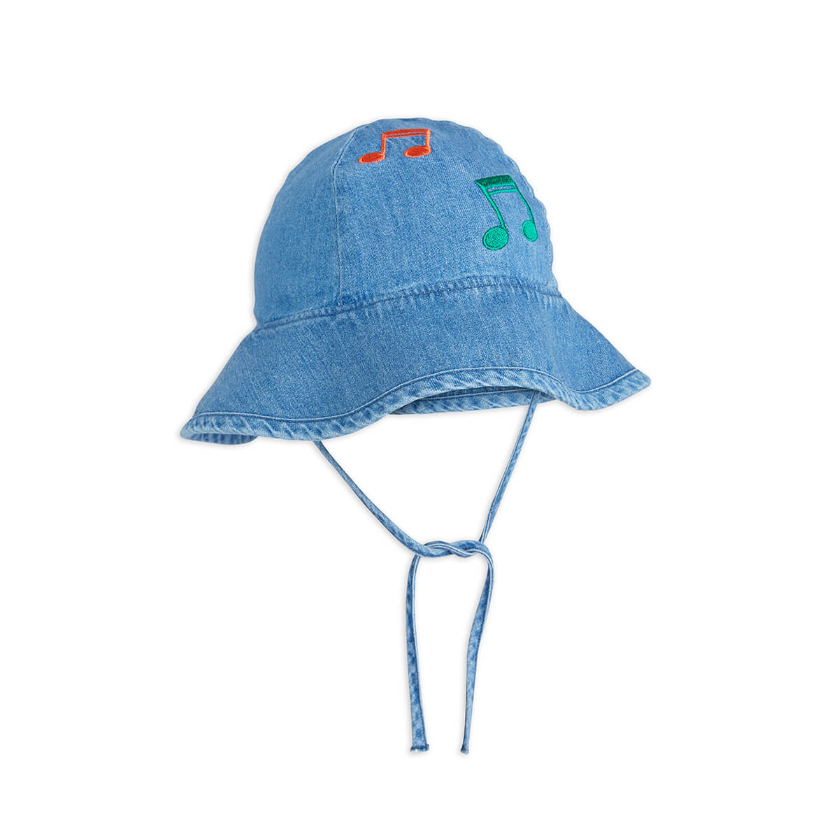 Note Embroidered Sun Hat by Mini Rodini - Last One In Stock - 52/54 (3 ...