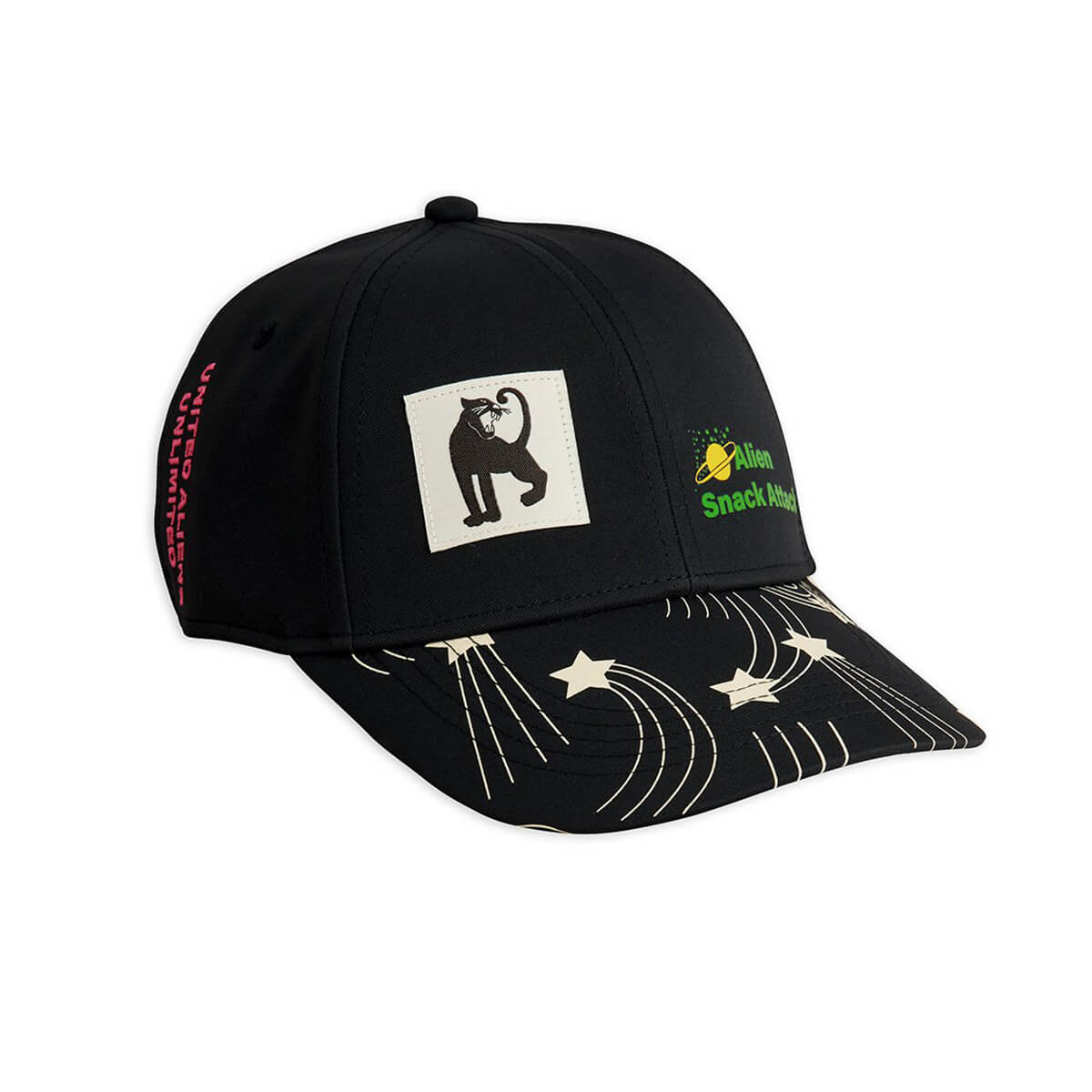 Snack Attack Cap in Black by Mini Rodini - PREORDER – Junior Edition
