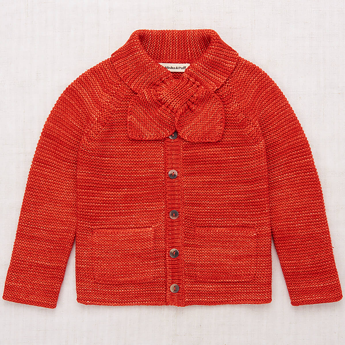 Scout Cardigan in Red Flame by Misha & Puff - Last Ones In Stock - 5-6 ...