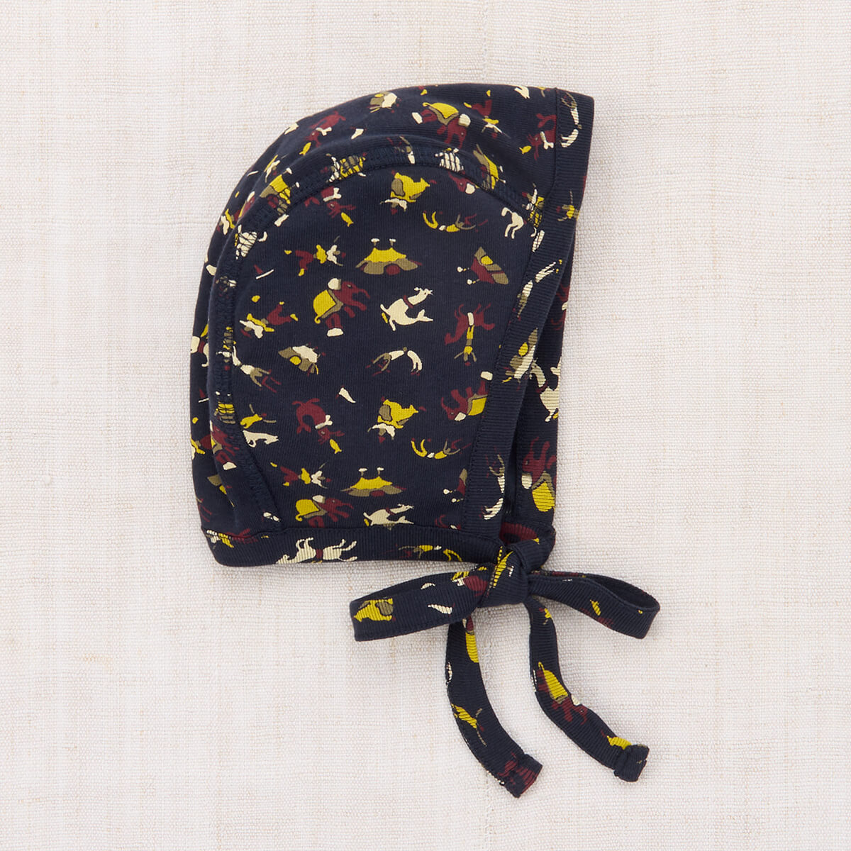Baby Pima Bonnet in Ink Circus by Misha & Puff – Junior Edition