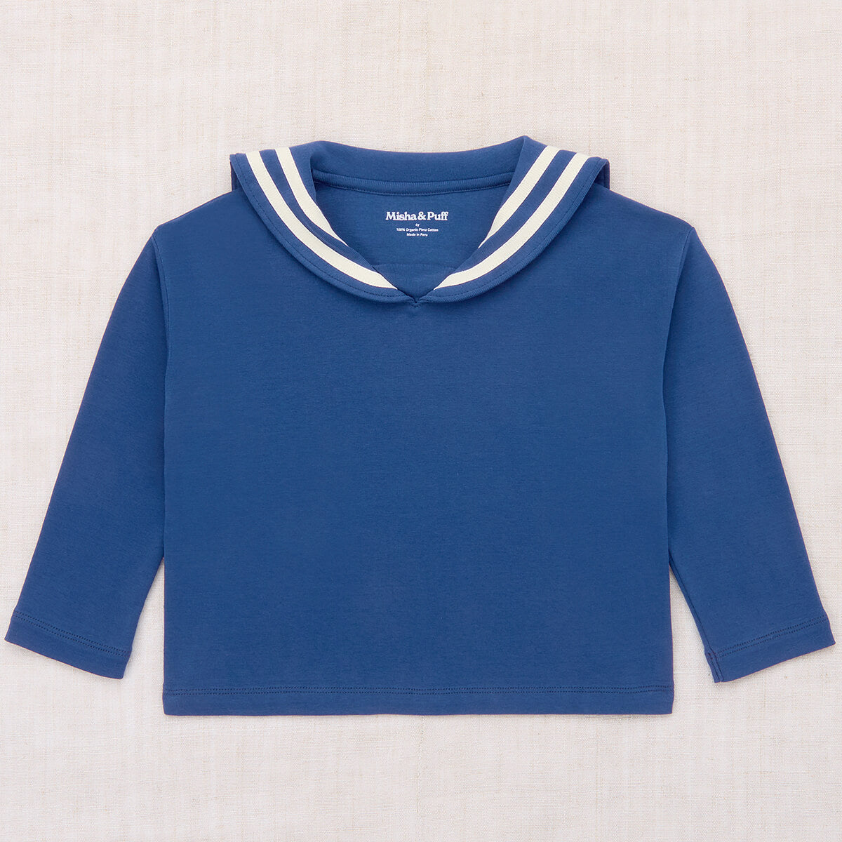 Sailor Top in Blue Ribbon by Misha & Puff – Junior Edition