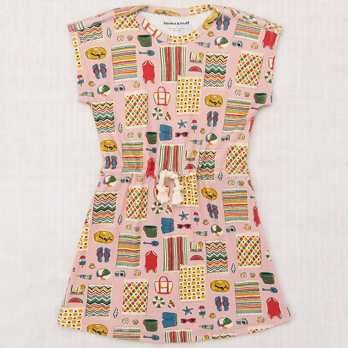 Cover Up Dress in Parfait Beach Day by Misha & Puff – Junior Edition