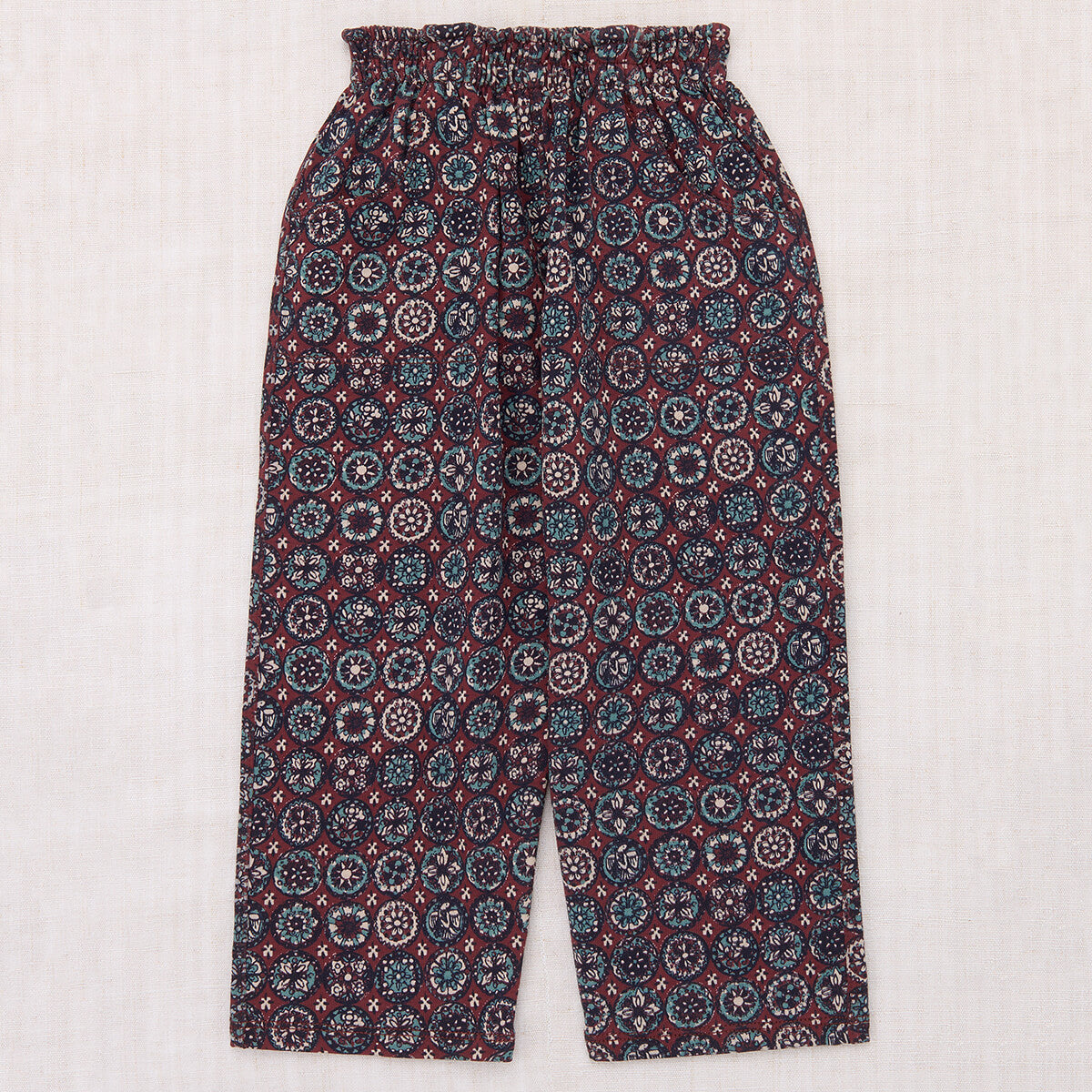 Camp Pant in Madder Root Folk Tile by Misha & Puff – Junior Edition