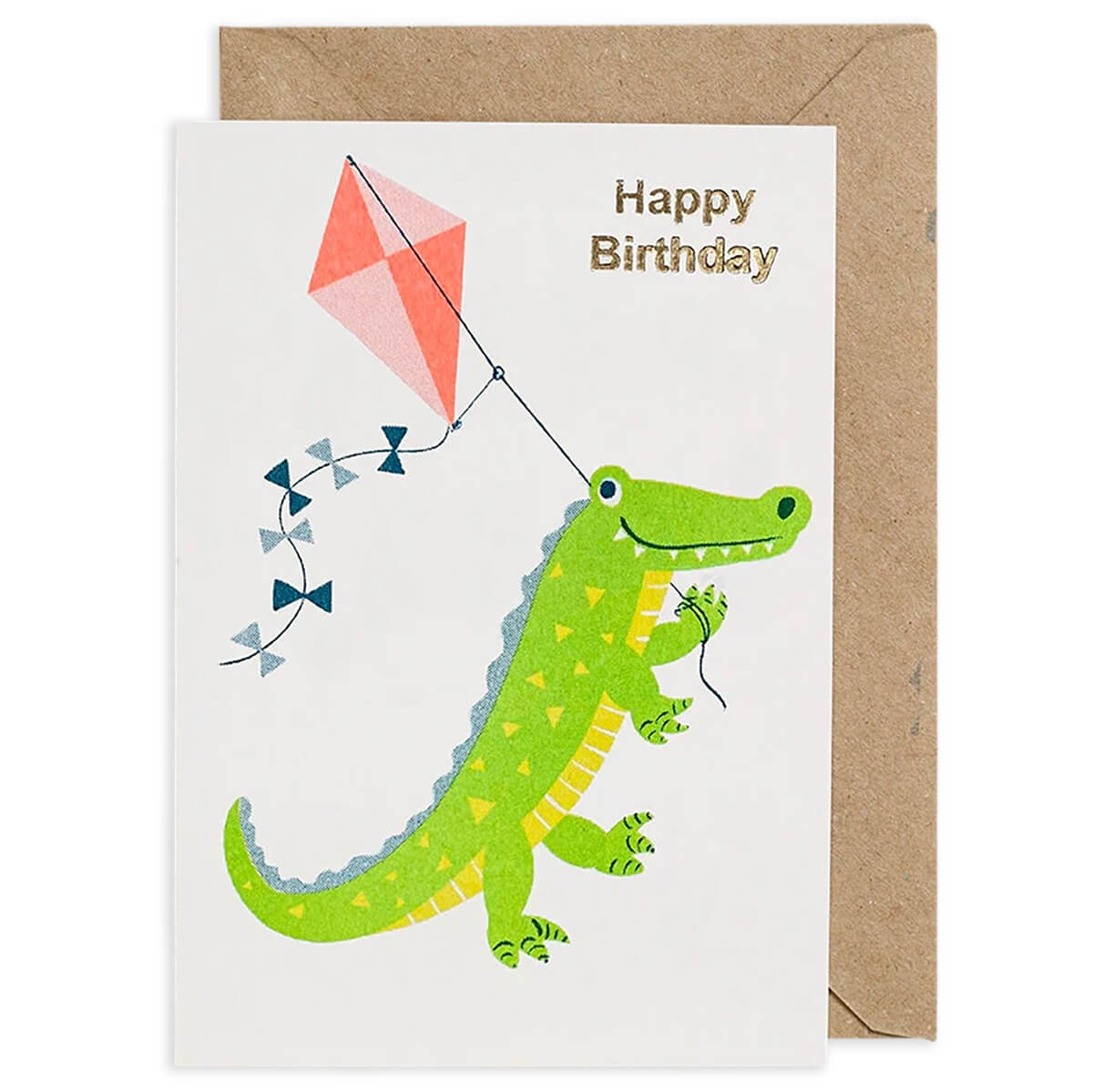 Happy Birthday Croc Greetings Card by Petra Boase – Junior Edition