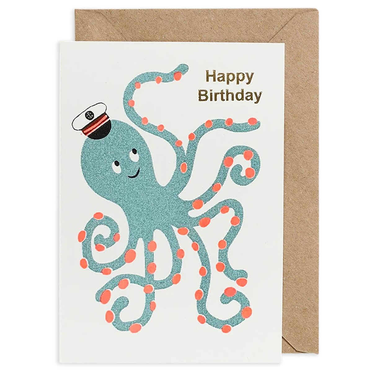 Happy Birthday Octopus Greetings Card by Petra Boase – Junior Edition