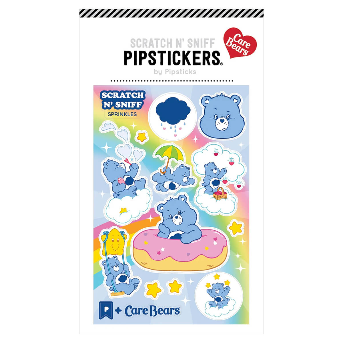 Fluffy Grumpy Bear Scratch 'n Sniff Stickers by Pipsticks – Junior Edition