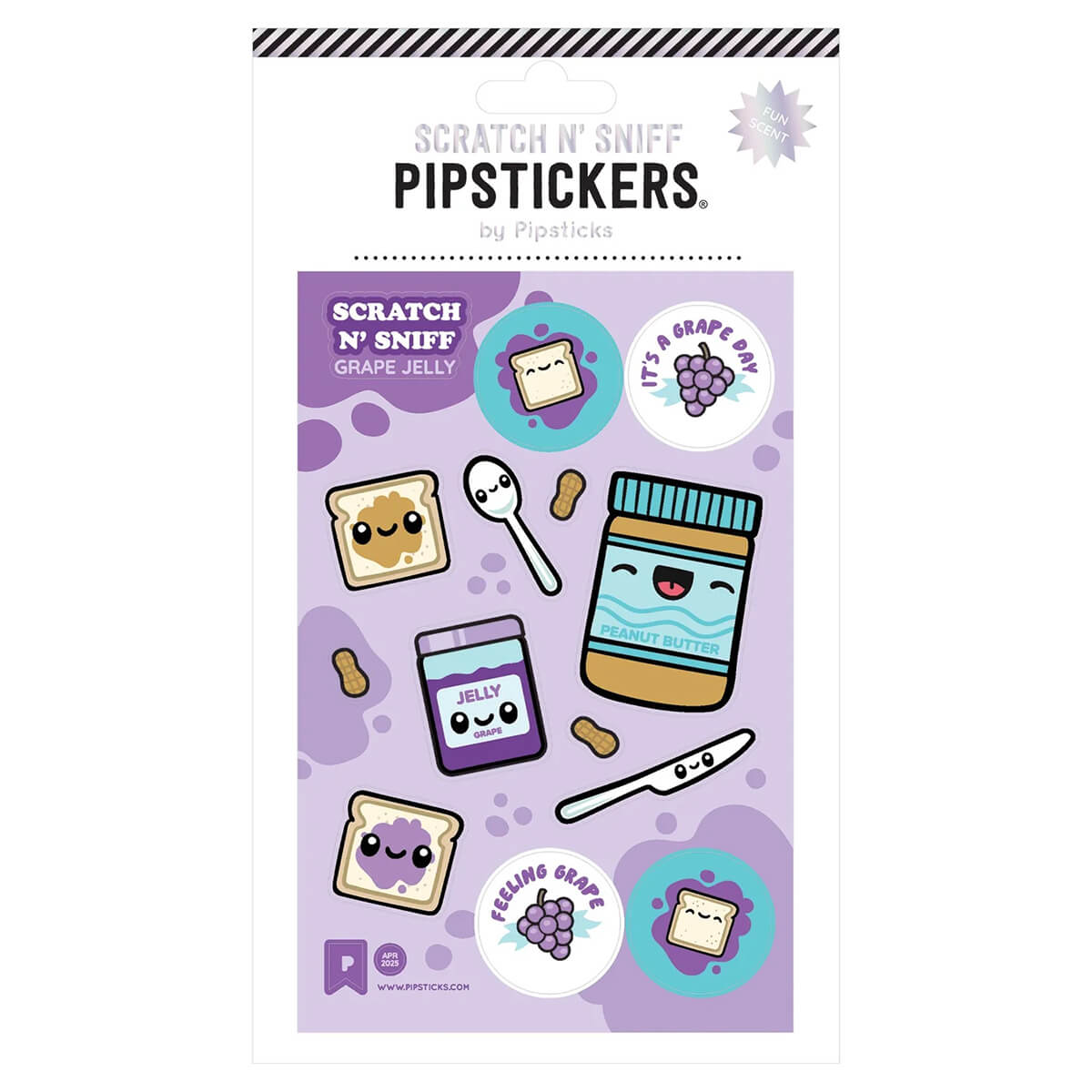Grape Day Scratch 'n Sniff Stickers by Pipsticks – Junior Edition