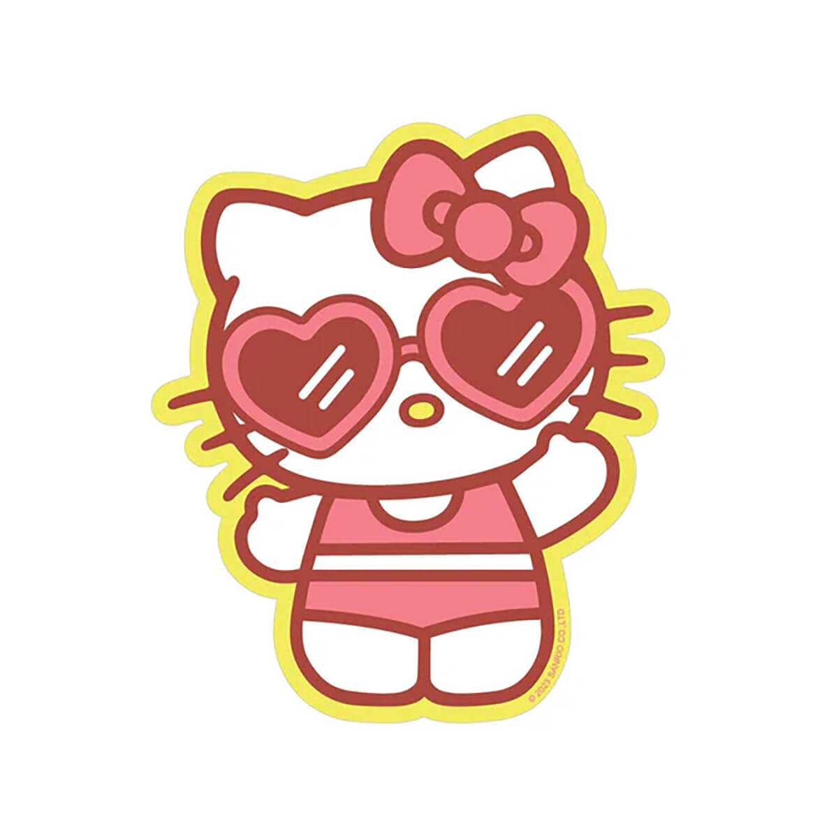 Hello Kitty Sunbathing Vinyl Sticker by Pipsticks – Junior Edition