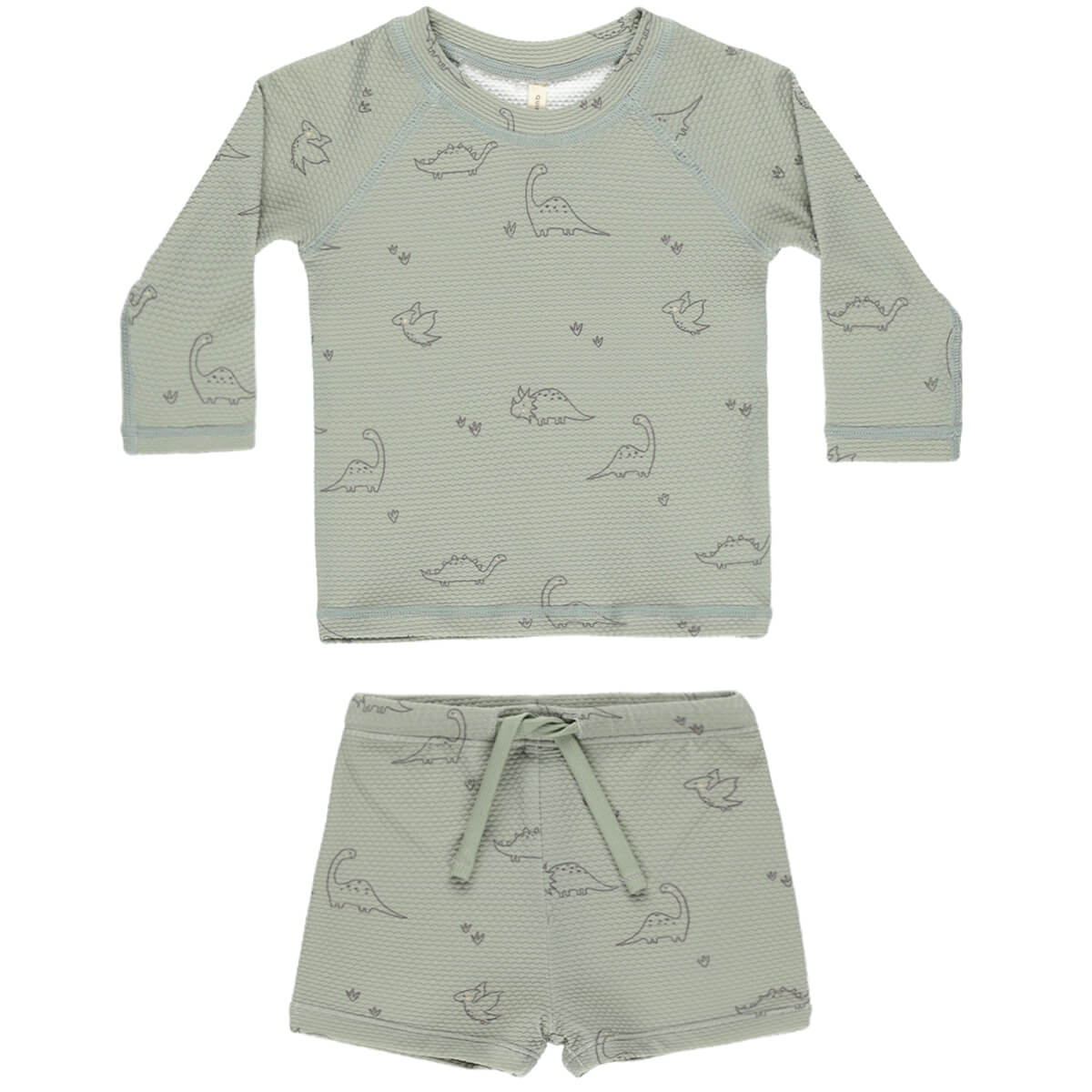 Finn Rashguard + Short Set in Dino by Quincy Mae – Junior Edition