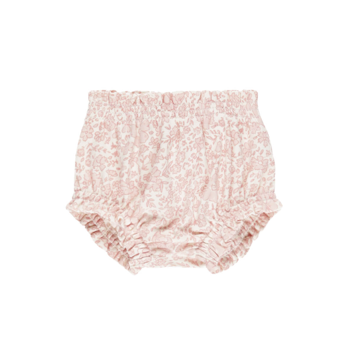 Gathered Bloomer in Pink Blossom by Quincy Mae – Junior Edition