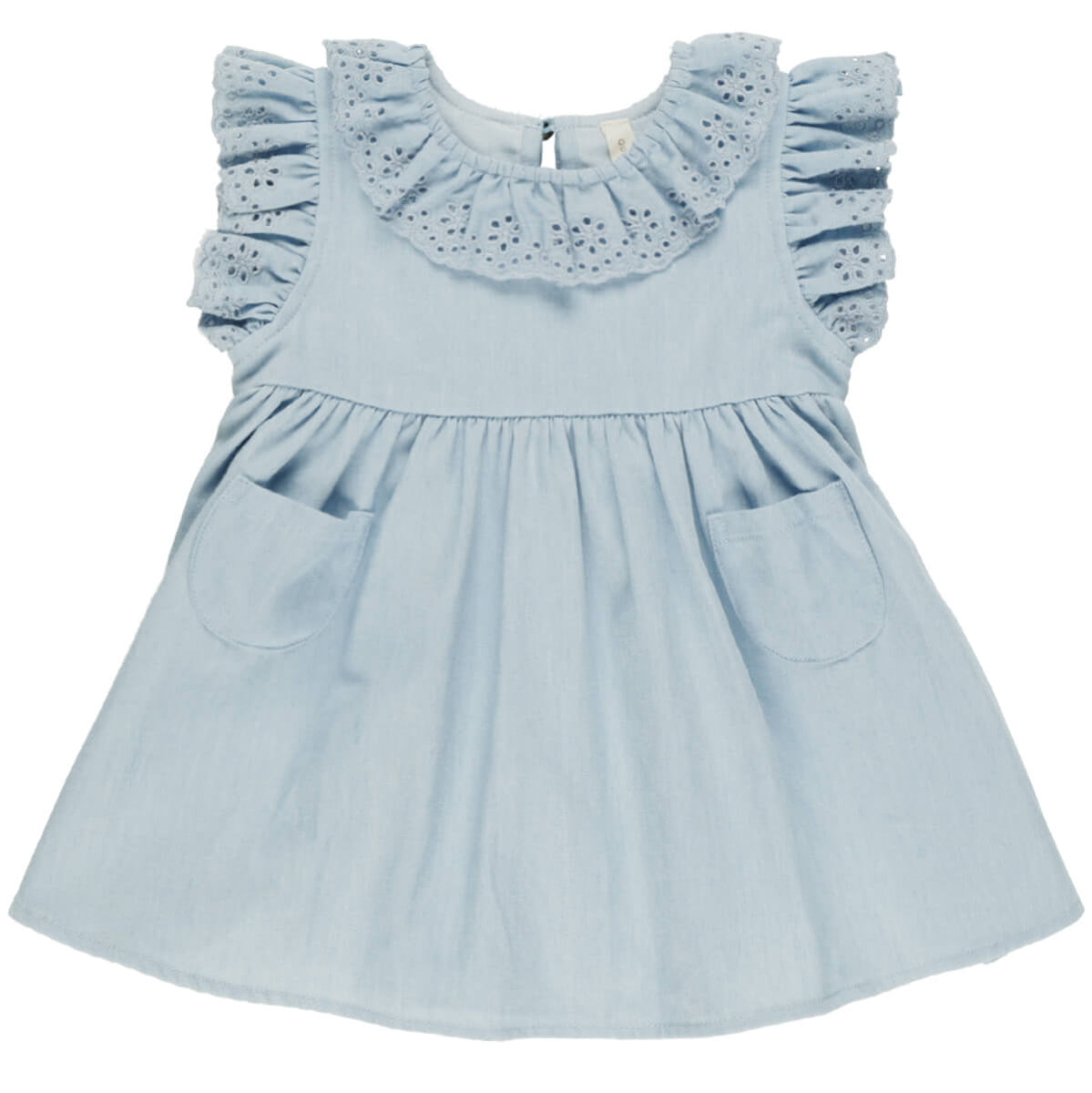 Sophie Dress in Chambray by Quincy Mae – Junior Edition