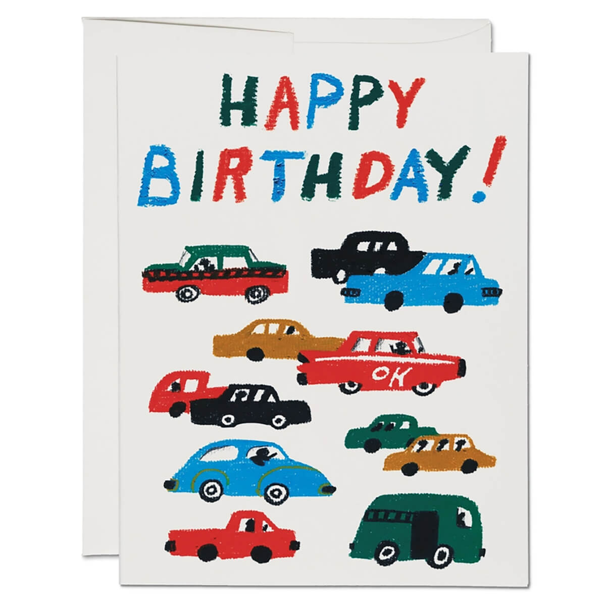 Birthday Traffic Greetings Card by Red Cap Cards – Junior Edition