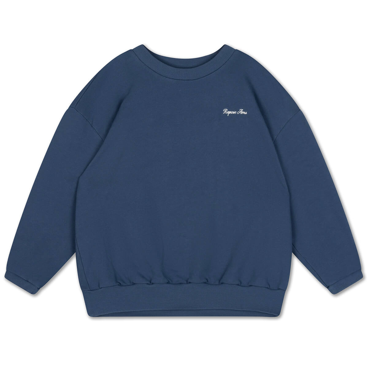 Cozydrop Sweater in Deep Sea Blue by Repose AMS – Junior Edition