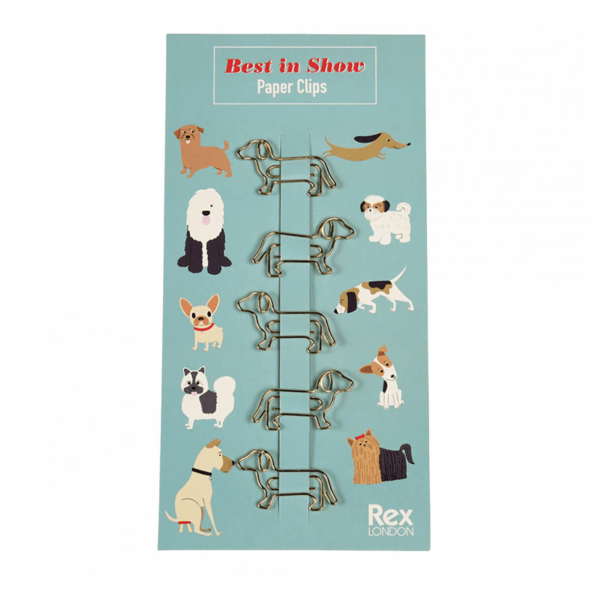 Dog Paper Clips Best in Show (set of 5) by Rex London – Junior Edition