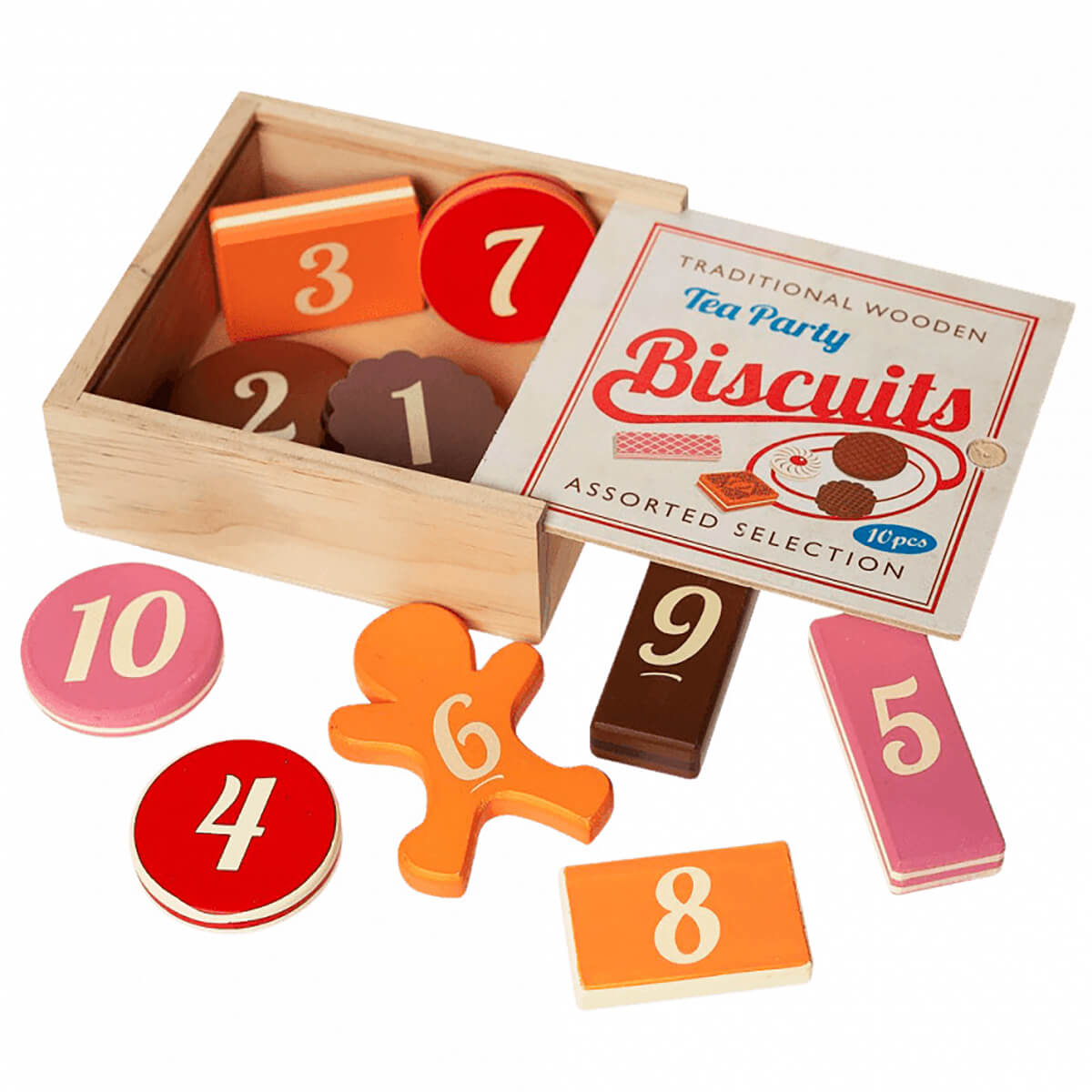 Traditional Wooden Tea Party Biscuits by Rex London – Junior Edition