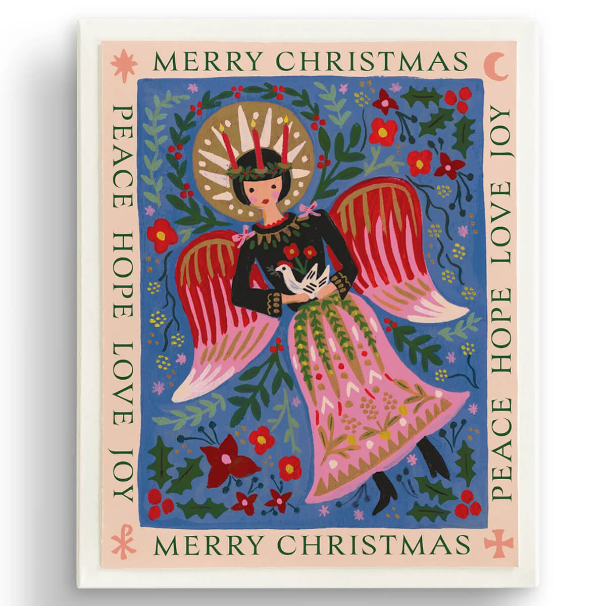 Lucia Angel Christmas Greetings Card (Box of 8) By Rifle Paper Co ...